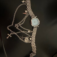 Five Different Watch Faces Choker Necklace,unique Clock Necklace,heart ...