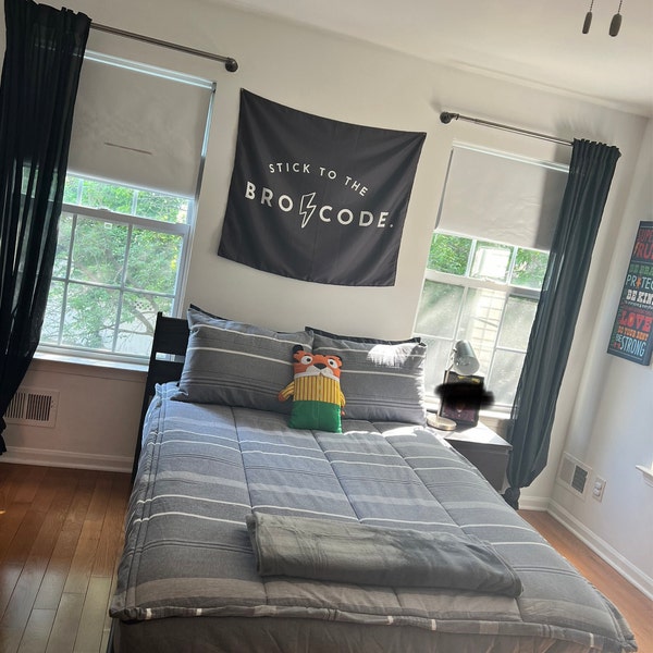 Boy Room Decor, Bro Code, Kids Banner, Brothers Sign, Play Room Decor ...