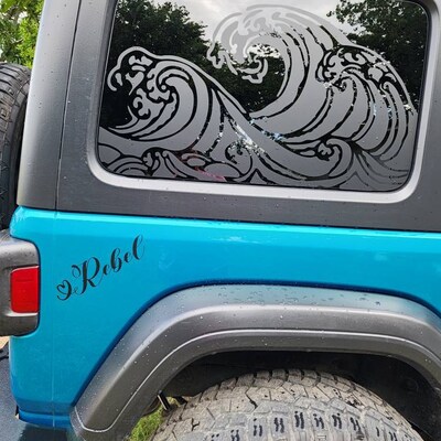 Fits 2005-2010 Jeep Commander Quarter Window Skulls Leopard Cheetah ...