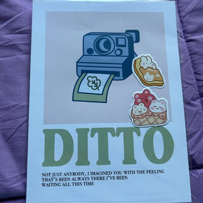 Newjeans ditto Wall Print Aesthetic Kpop Decor - Etsy