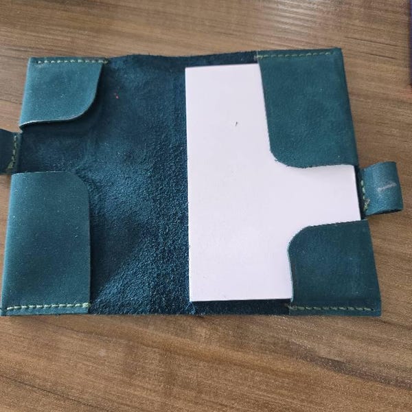 Leather Notebook Cover PDF Pattern: Field Notes Journal Template for 5 ...