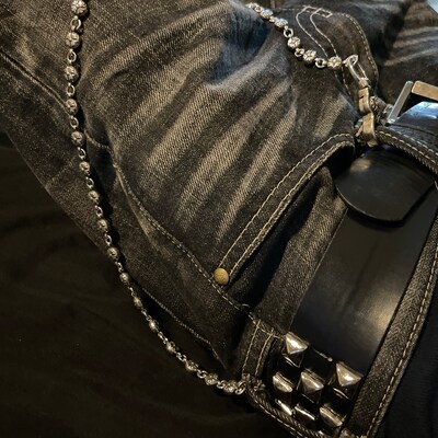 Chrome Hearts Inspired Star Wallet Chain Cross Inspired - Etsy UK