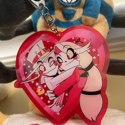 Helluva Boss Valentines Sweetheart Keychains - Etsy