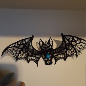 Lace Bat Articulated free Standing Lace A Finished Embroidery Product ...