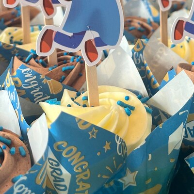 Funny Graduation Cupcake Toppers. / Graduate Party Gift/ Graduation ...