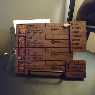 Custom Wooden Final Fantasy 9 Menu Screen With Characters You Can Pick ...