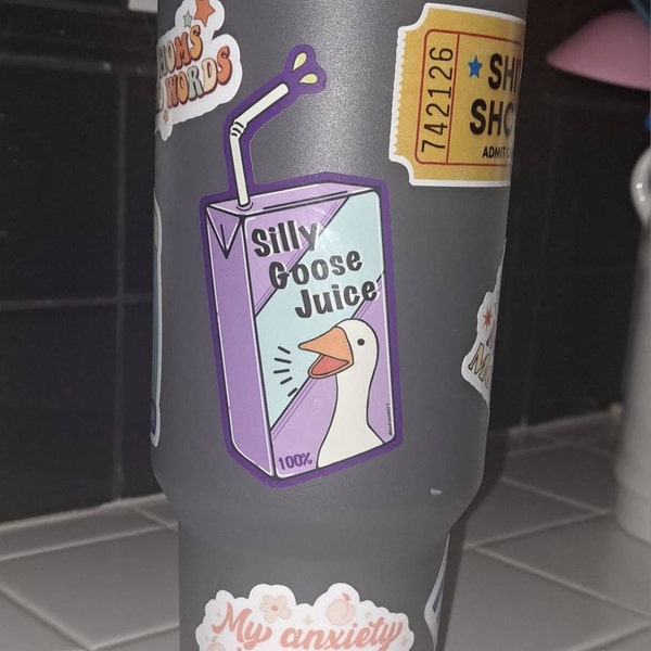Silly Goose Juice Sticker - Etsy
