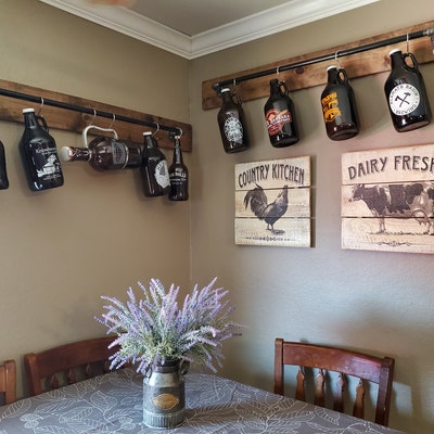 Growler Rack Display, Storage and Organization Perfect Gift for Craft ...