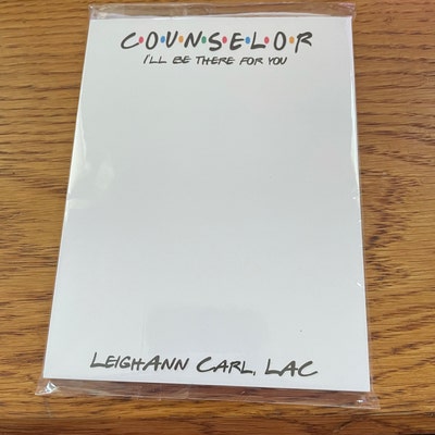 Counselor Notepads, Back to School Gift, Teacher Appreciation Gift ...