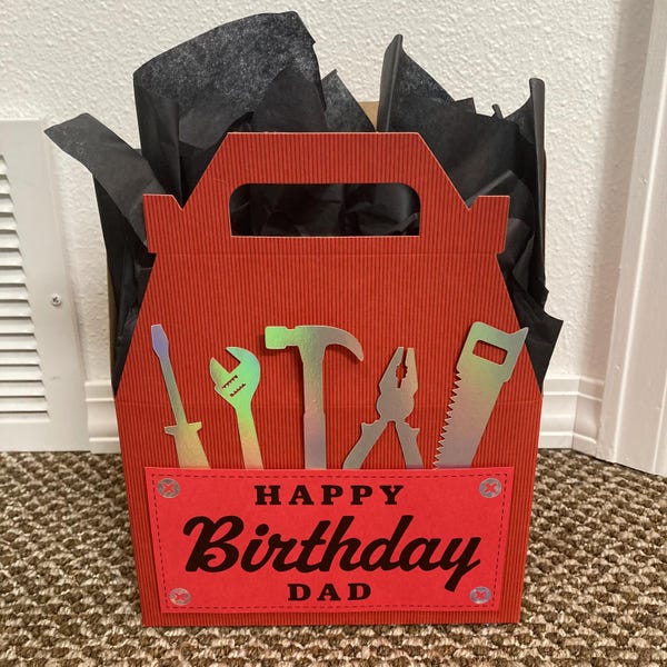 Small Tool Box Gift Box, Fathers Day Gift Box, Gift Bag, Treats Box ...