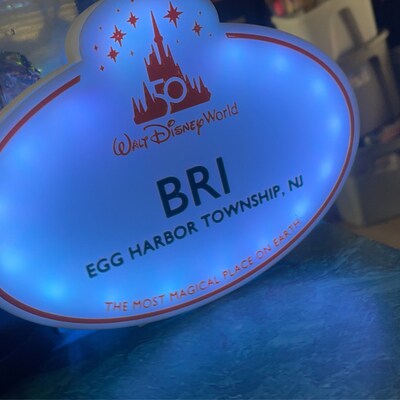 Custom Large 3D Printed Disney Cast Member Name Tag WDW 50th ...