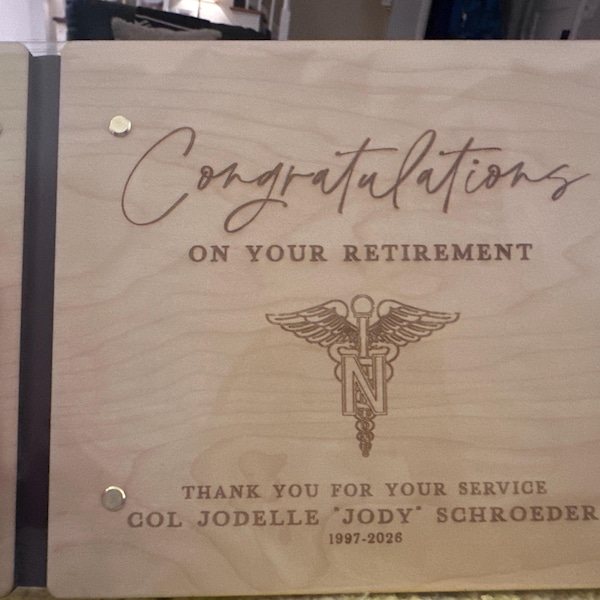 Personalized Military Retirement Guest Book: Army, Navy, Air Force ...