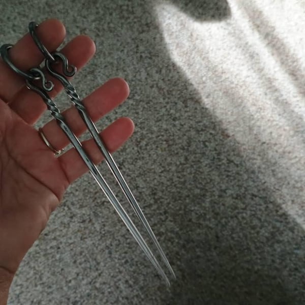 Forged Medieval Viking Pin, Fork. - Etsy