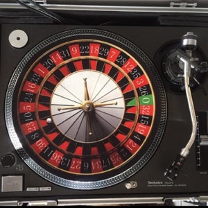 Gambler Roulette Wheel Slipmat Dj Turntable Music Gramophone Musicians ...