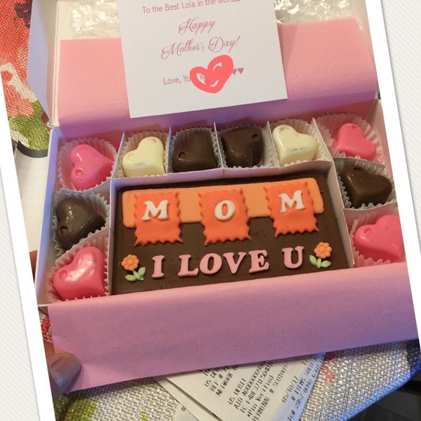 I Love You Mom Chocolates: Gift for Mother's Day - Etsy