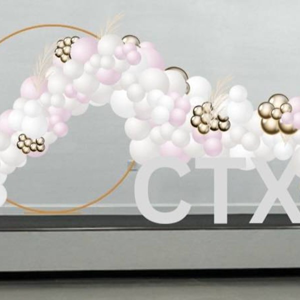 Balloon Clusters SVG Bundle: Editable Colors, Party Decor Mockups ...