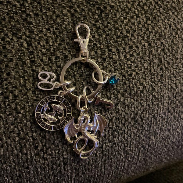 Friends 50th Birthday Keyring With Initial Birthstone Personalised ...