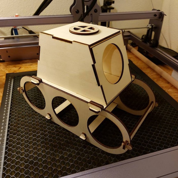 Laser Cut File Vector Bottle Tank, CNC, SVG, DXF, Pdf, Cdr, Patern Cnc ...