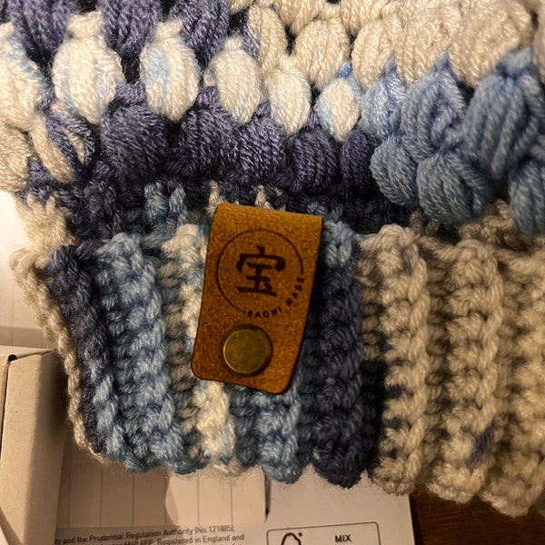 Custom Ultrasuede Labels and Tags for Knitting and Crochet Projects ...
