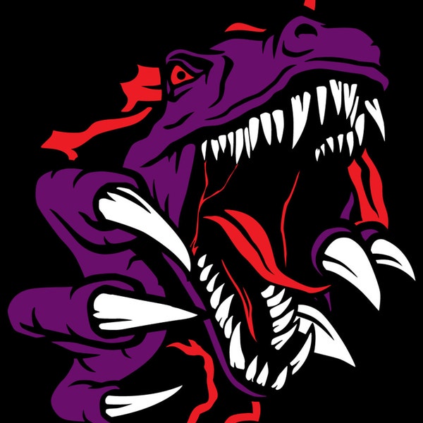 Raptor in the Wall SVG | Velociraptor SVG | Dinosaur Decals Wall Art ...