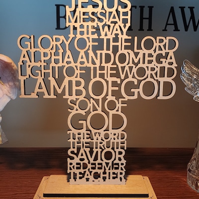 Modern Lord's Prayer Our Father christian or Catholic Circle With Cross ...