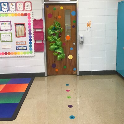 Vinyl Classroom Line up Dots Multiple Quantities & Colors Available - Etsy