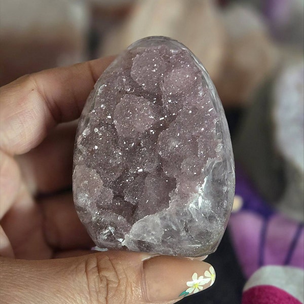 Blue Lace Agate Tower // Polished Crystal Point Natural Banded Stone ...