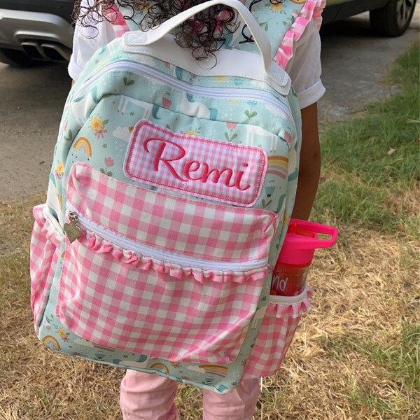Kids Lunch Bag, Matching Backpack, Unicorn Backpack, Personalized ...