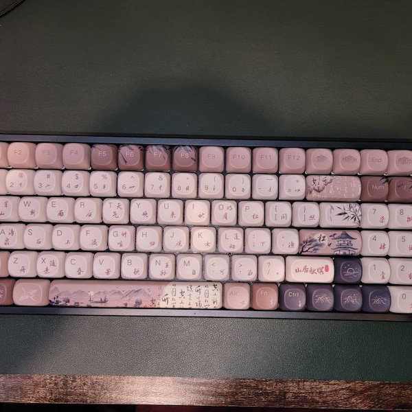 Mountain Resonance Autumn Mist Keycap Set - MOA and Cherry - Classic ...