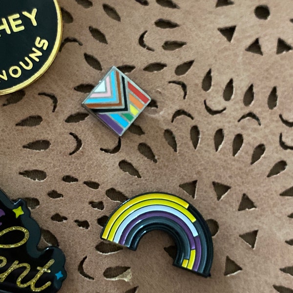 Rainbow PRIDE Pins — LGBT Badge Subtle Pride Accessory Badge LGBT Gay ...