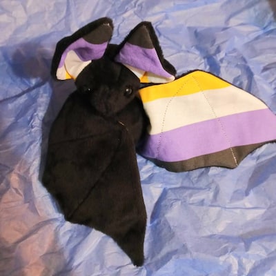 Handmade Non-binary Pride Bat Doll Multiple Colour Options Made to ...