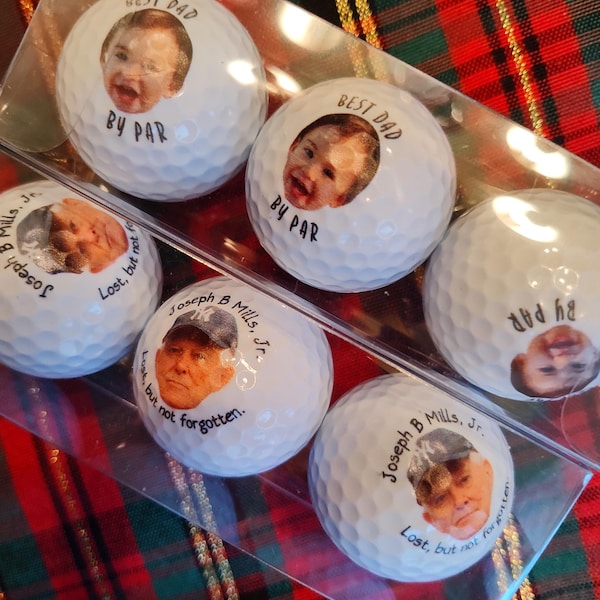 Customized Funny Golf Ball Gift for Dad, Personalized Golf Ball Gift ...