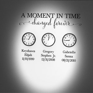 A Moment in Time Changed Forever Photo Picture Wall Vinyl Wall Decal ...