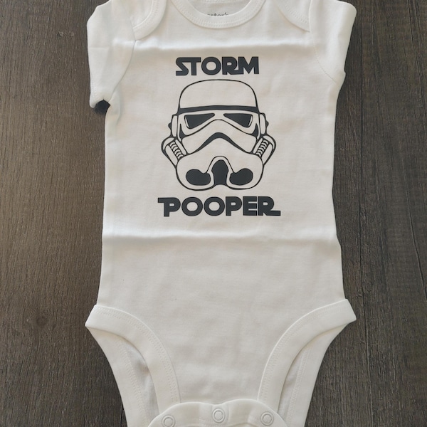 Storm Pooper, Dark Side Baby Bodysuit, Funny Baby, Cute Baby, Baby ...