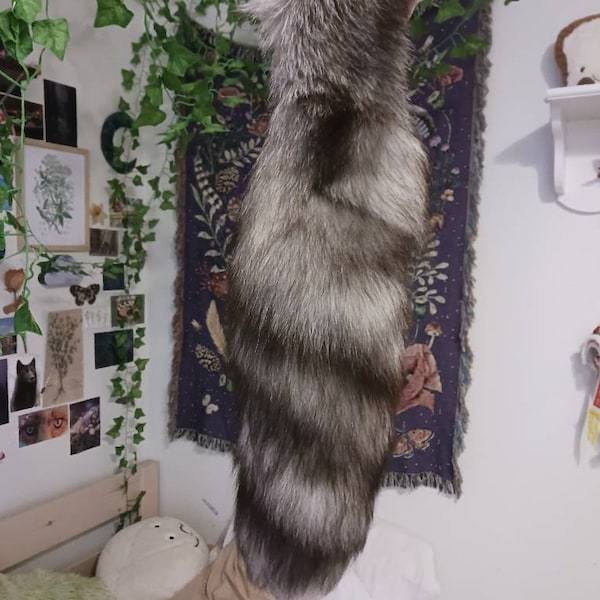 Eco Friendly Frost/indigo Fox Tails - Etsy