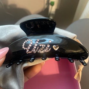 Custom Rhinestone Name Hair Claw Clips - Etsy