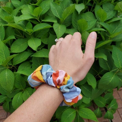 Neutral Rainbow Scrunchie/ Pride Scrunchie - Etsy