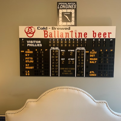 Yankee Stadium Replica Scoreboard Clock Vintage Classic 1950's New York ...