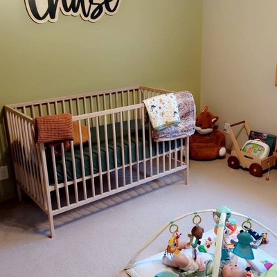 Large Custom Wood Name Sign, Nursery Name Sign, Boho Girl Name Sign ...