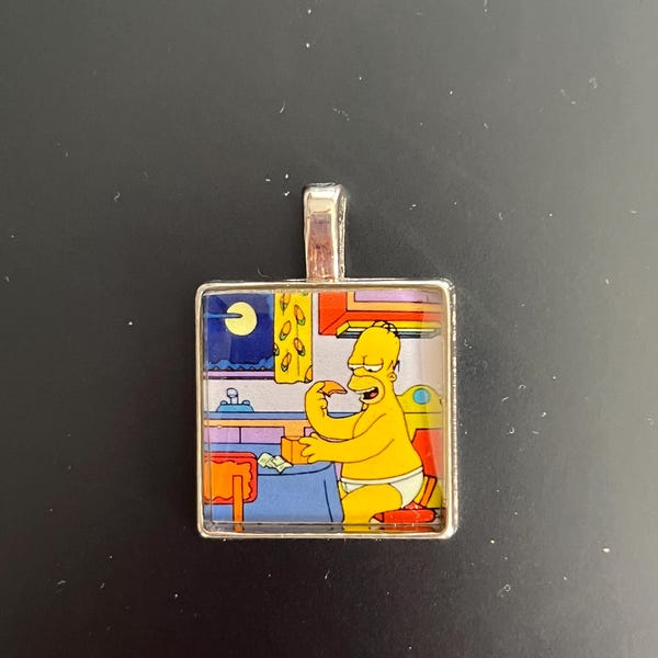 Simpsons Nuts and Gum Hologram Pendant Keychain From Lisa Vs. Malibu ...