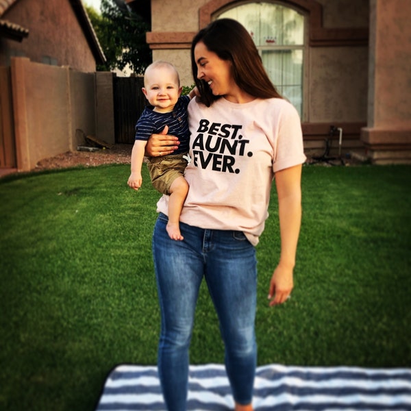 Best Aunt Ever Shirt, Aunt Gifts, New Aunt Shirt, Aunt Shirt, Aunt T Shirt, Baby Reveal Shirt ...