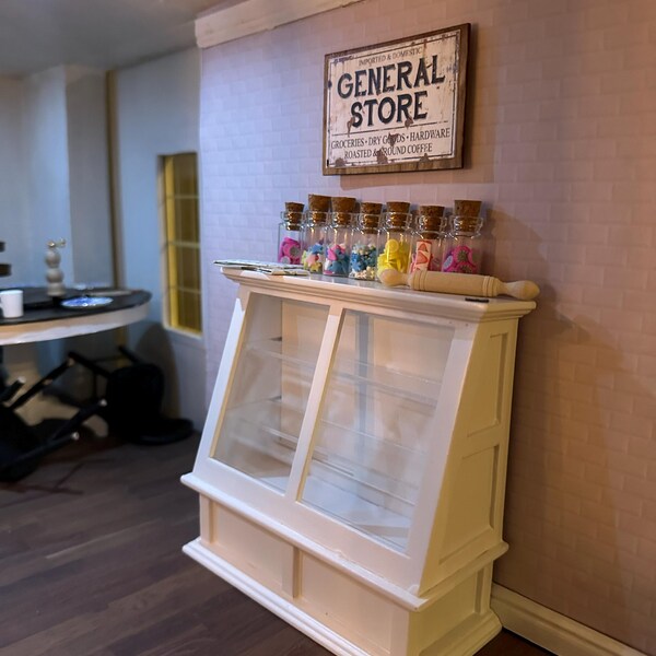 Dollhouse Miniatures Sign, General Store, Home Decor, Miniature Sign ...