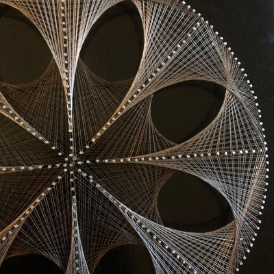 Yin Yang DIY String Art Masterclass, Full Art Kit With Metallic Strings ...