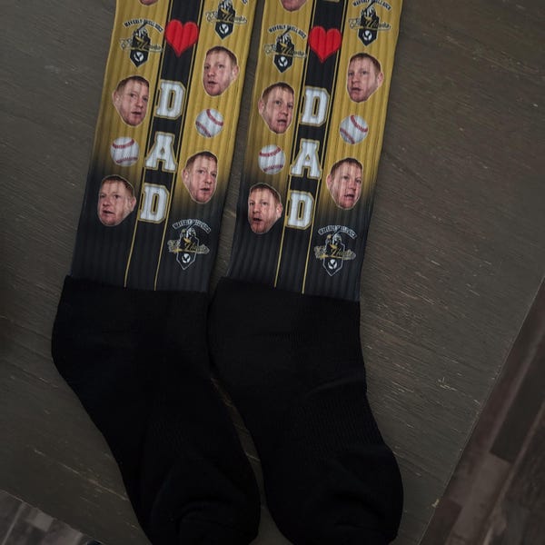 Custom Fireman Socks, Firefighter Wife, Thin Red Line, Firefighter Gift ...