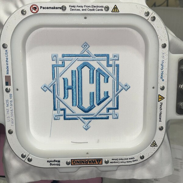 Square Frame Embroidery Design Instant Download - Etsy