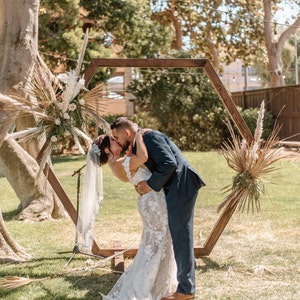 DIY Hexagon Wedding Arch Plans - Etsy