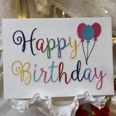 Happy Birthday Embroidery Design,happy Birthday Embroidery,happy ...