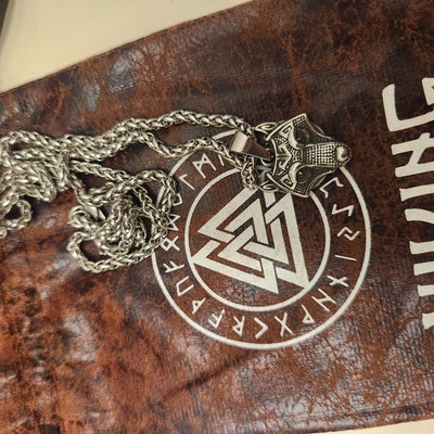 Viking Gungnir Raven Stainless Steel Pendant Necklace - Etsy