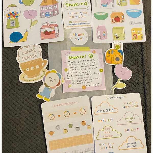 Cute Coffee, Flower, Gameboy, Strawberry Milk, Cereal, Snail Sticker ...