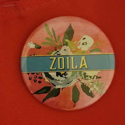 Personalized Floral Name Button Badge - Etsy